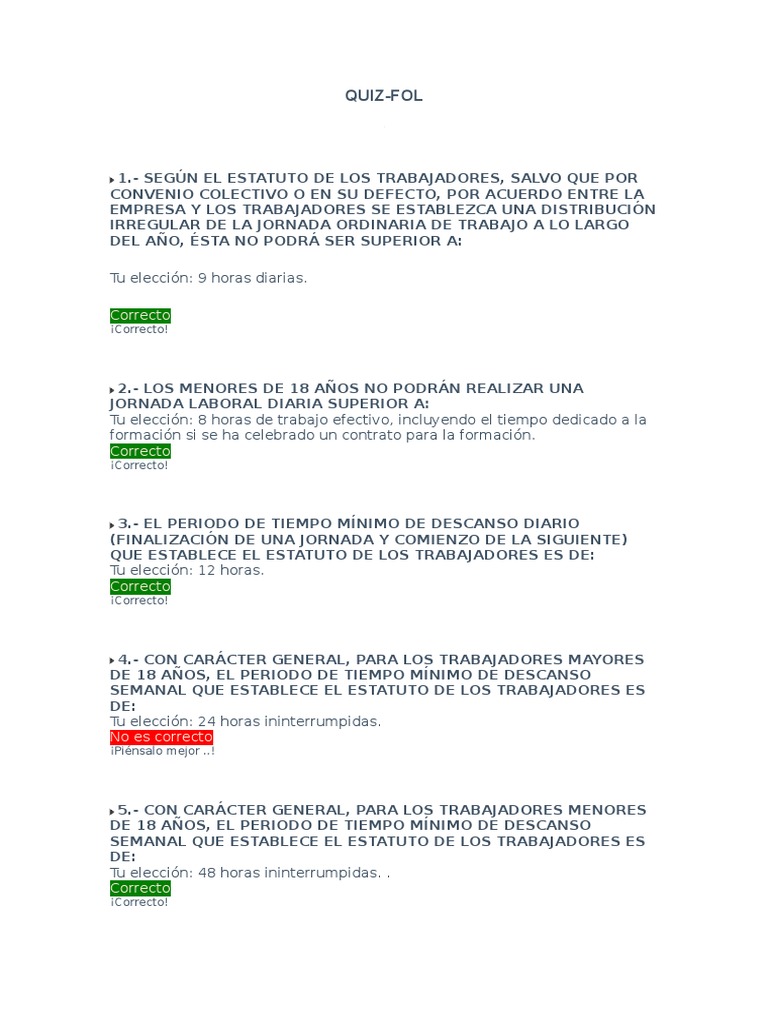 Repaso Fol Quiz | PDF