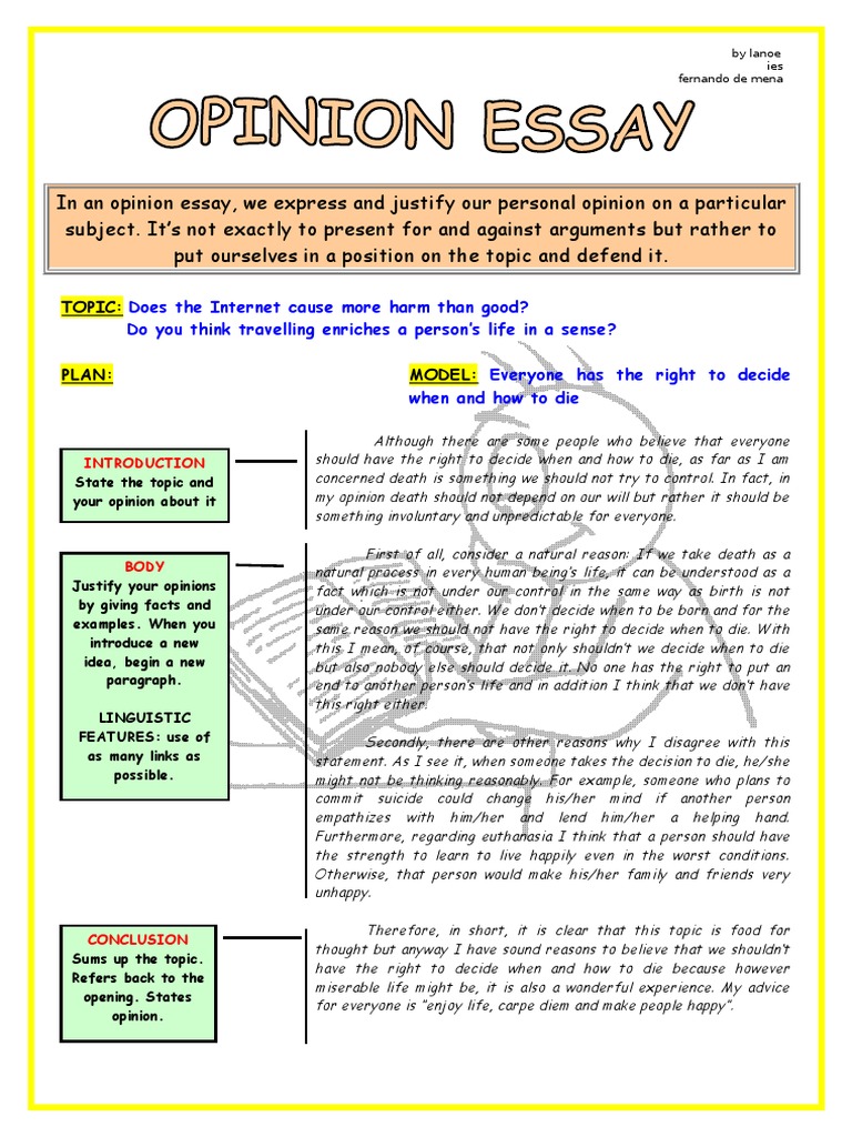 Opinion Essay Lay Out | Download Free PDF | Reason | Propositional ...