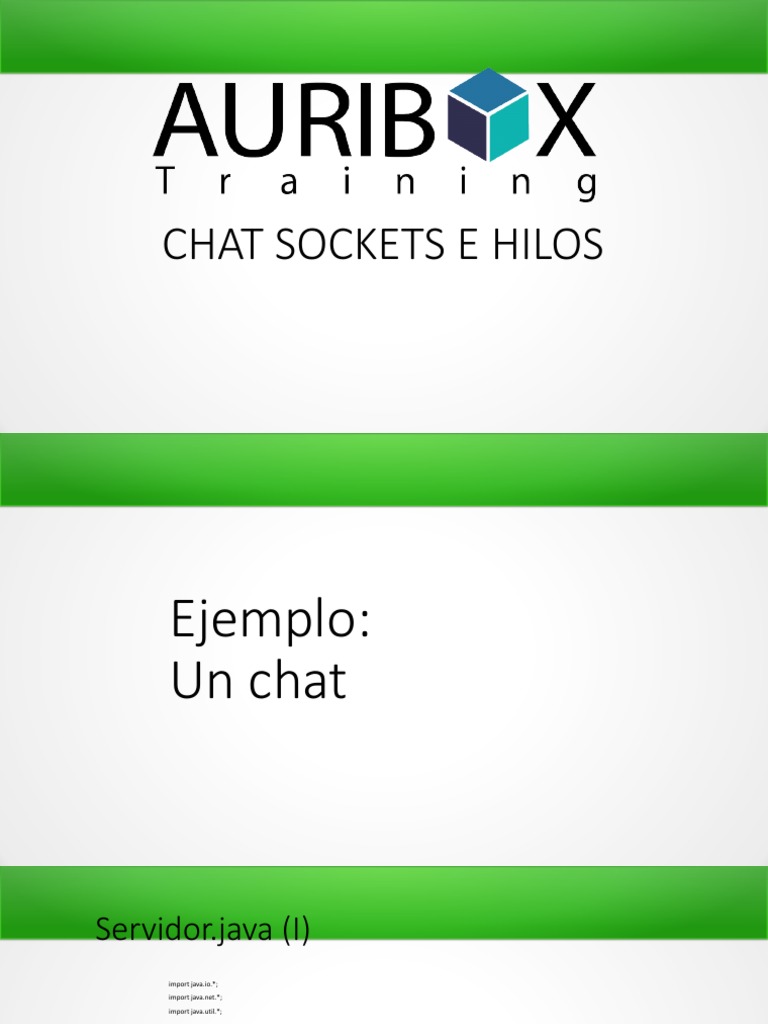 3-1 Chat Sockets e Hilos | PDF | Tecnología de sistema operativo | Software