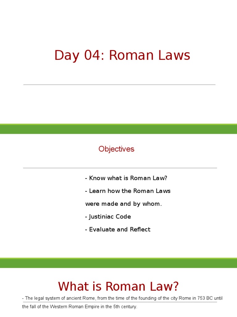 Roman Laws | PDF | Roman Law | Ancient Rome