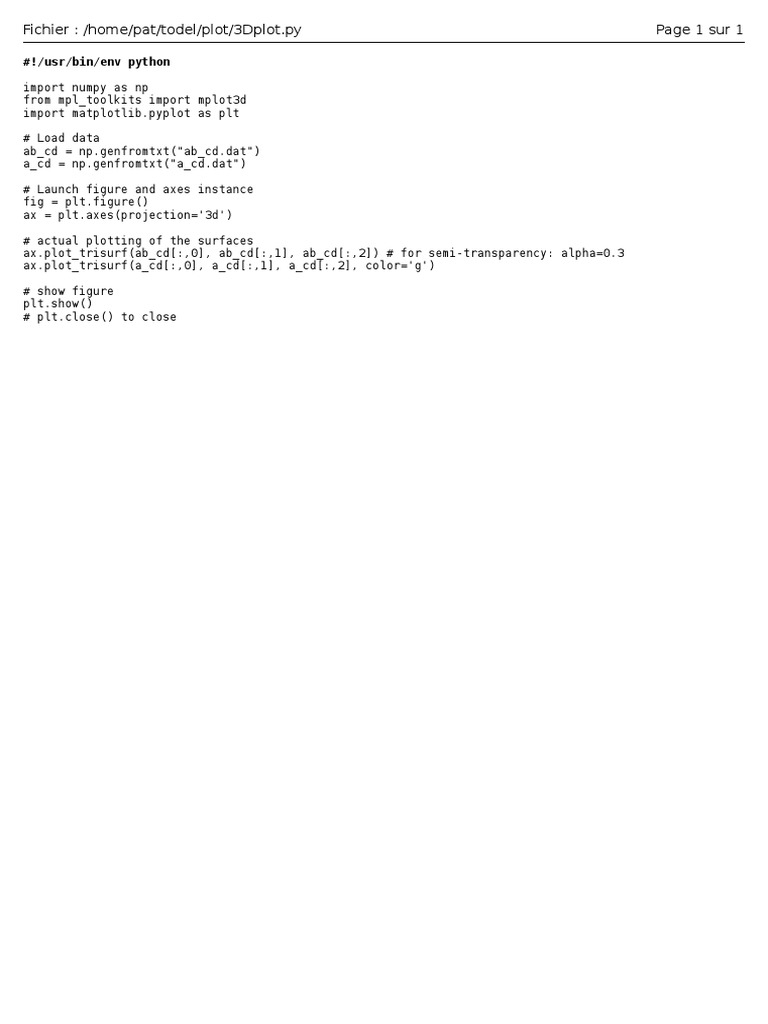 3dplot - Py and Some Plots As Well | PDF