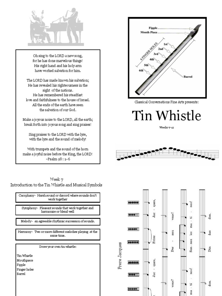 Tin Whistle: Weeks 7-12 | PDF | Musical Compositions | Elements Of Music