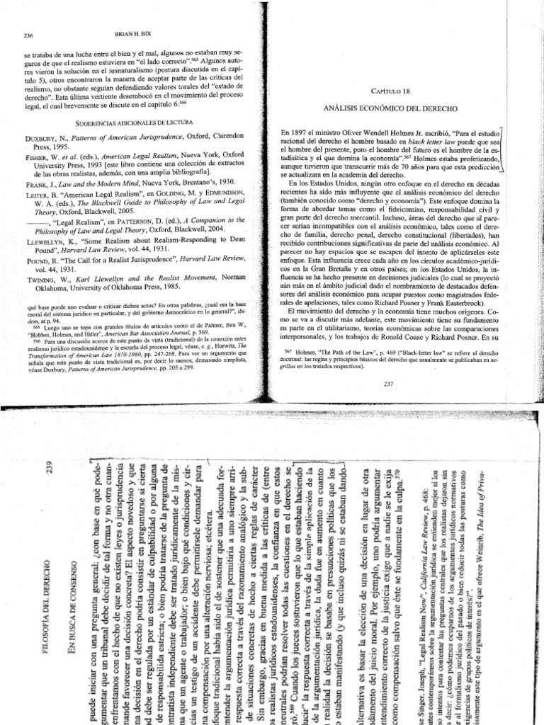 Brian Bix. Filosofía Del Derecho PDF | PDF