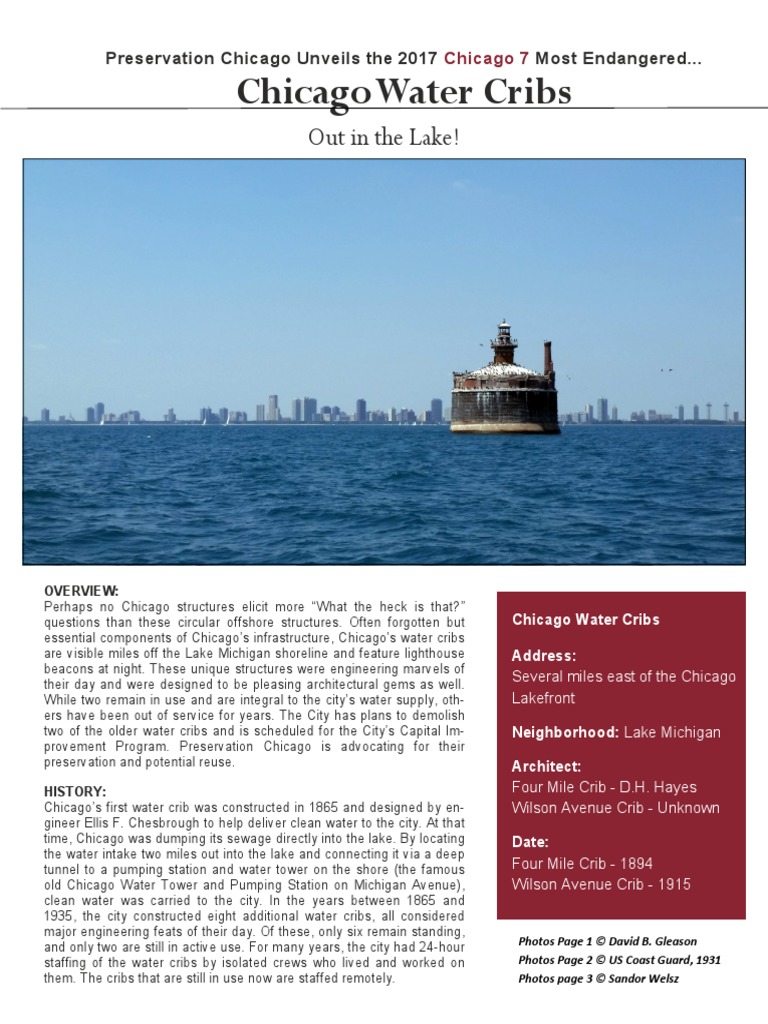 Chicago's Endangered Water Cribs | PDF | Water | Transport