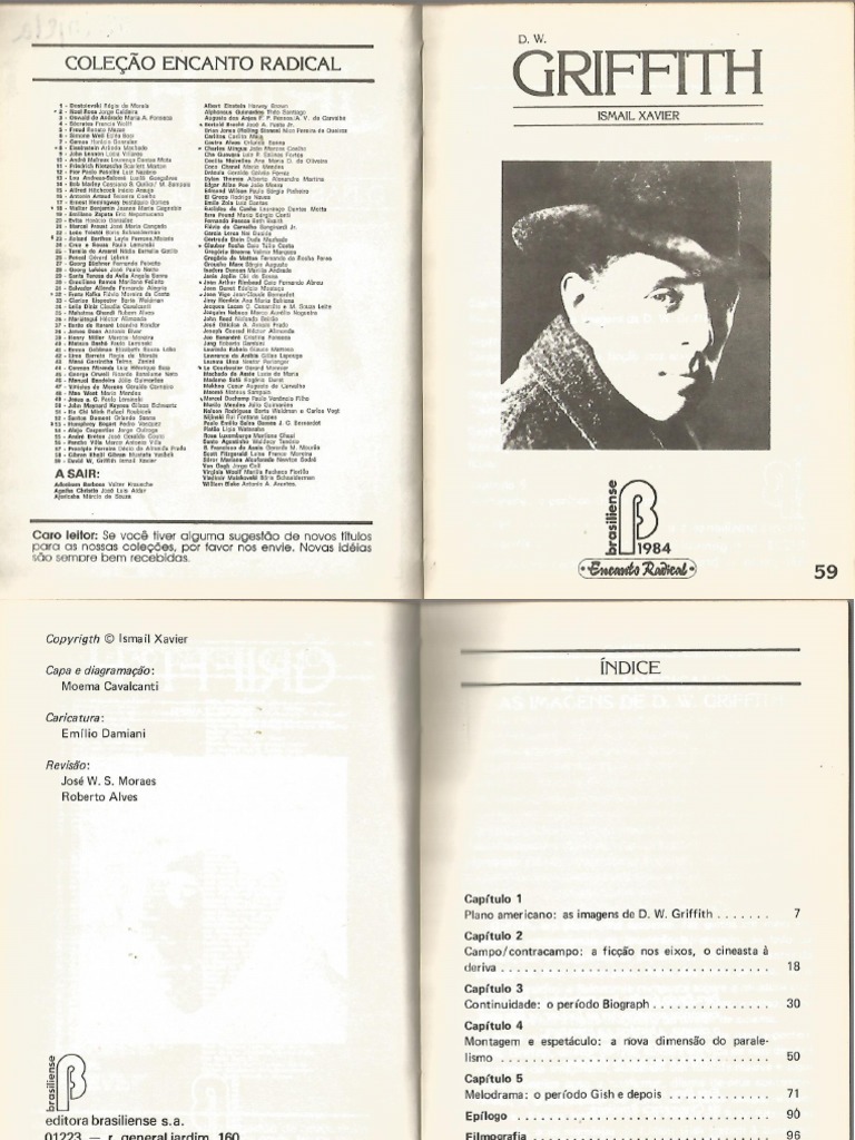 D W Griffith - O Nascimento de Um Cinema - Ismail Xavier | PDF