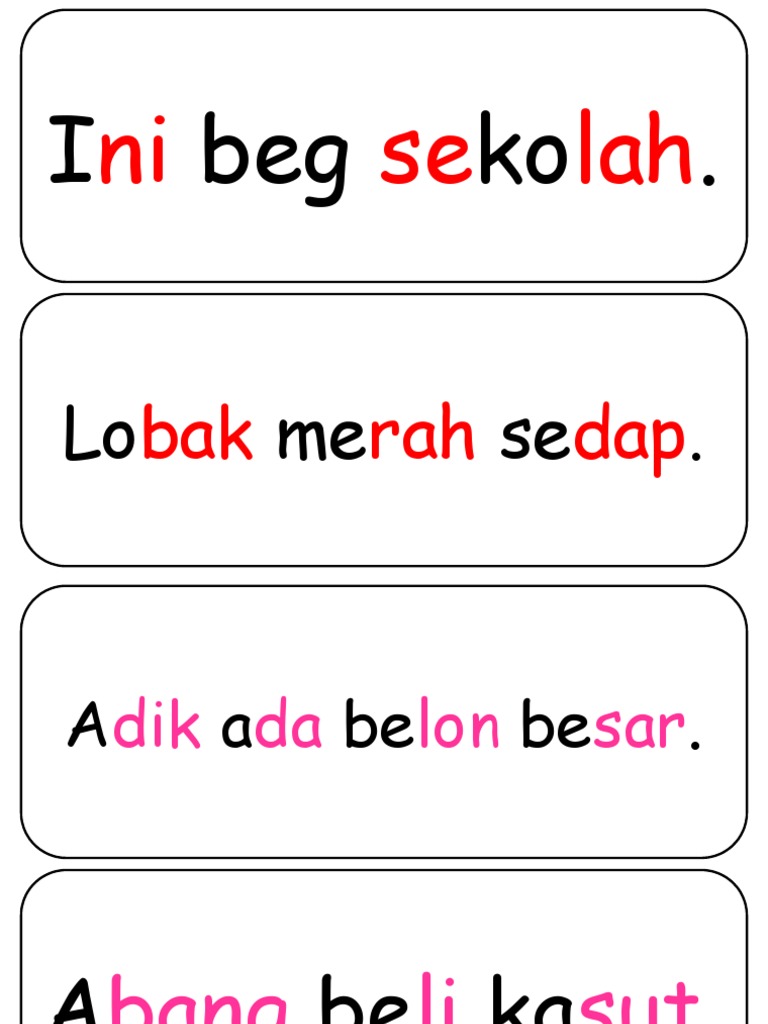 Ayat Suku Kata Tertutup | PDF