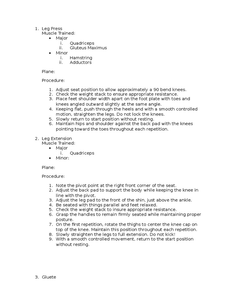 Leg Press | PDF | Anatomical Terms Of Motion | Human Leg