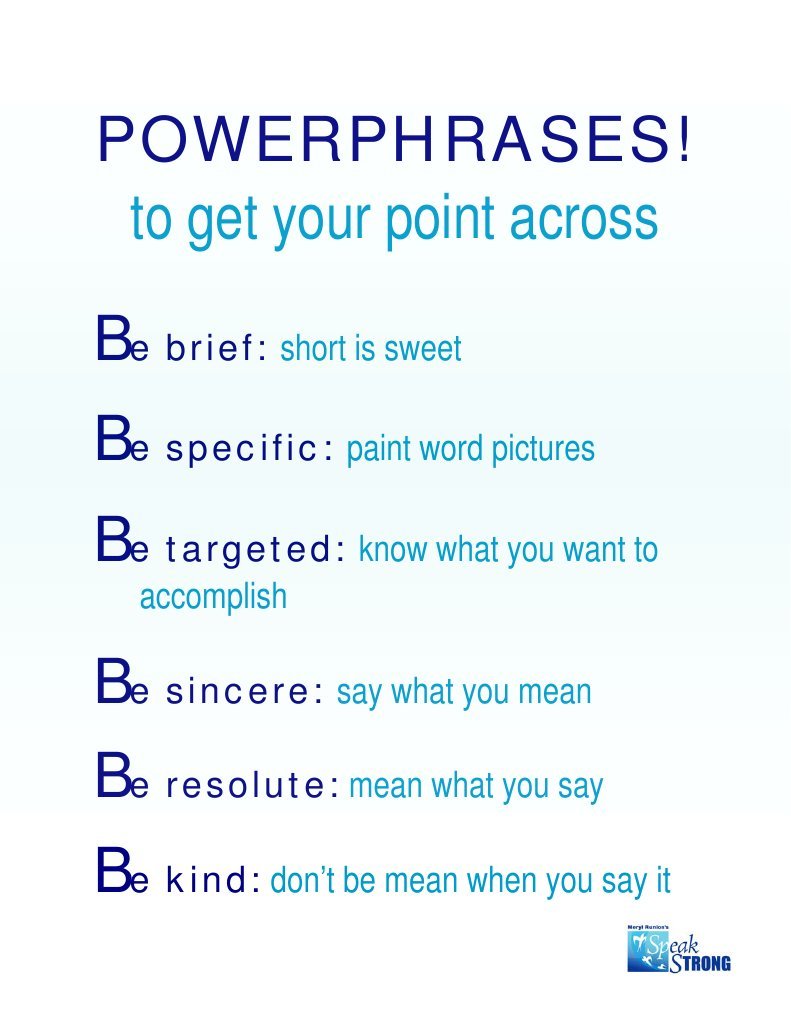 Power Phrases Poster | PDF