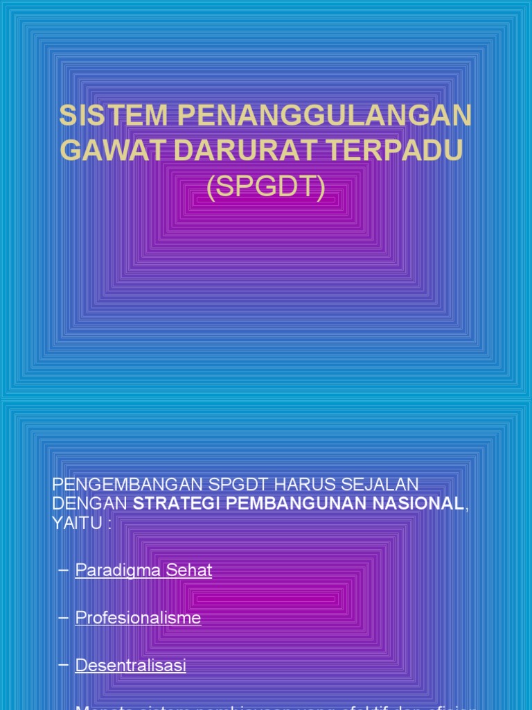 Sistem Penanggulangan Gawat Darurat Terpadu | PDF