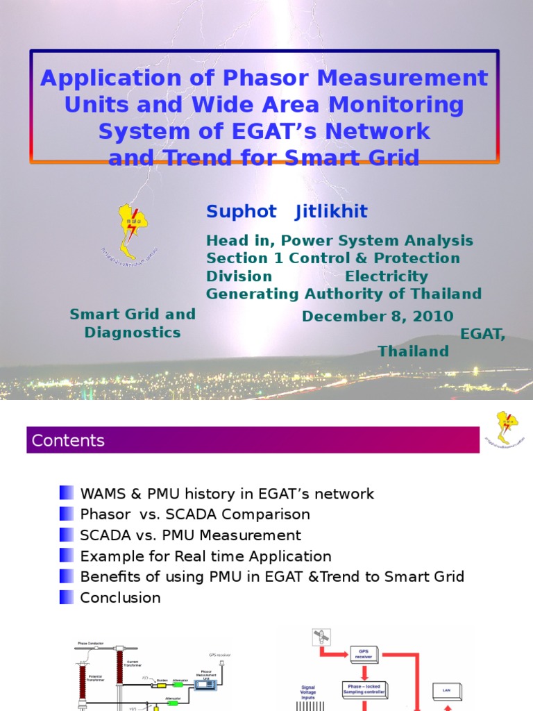 PMU and WAMS in EGAT's Smart Grid | PDF | Electrical Engineering ...