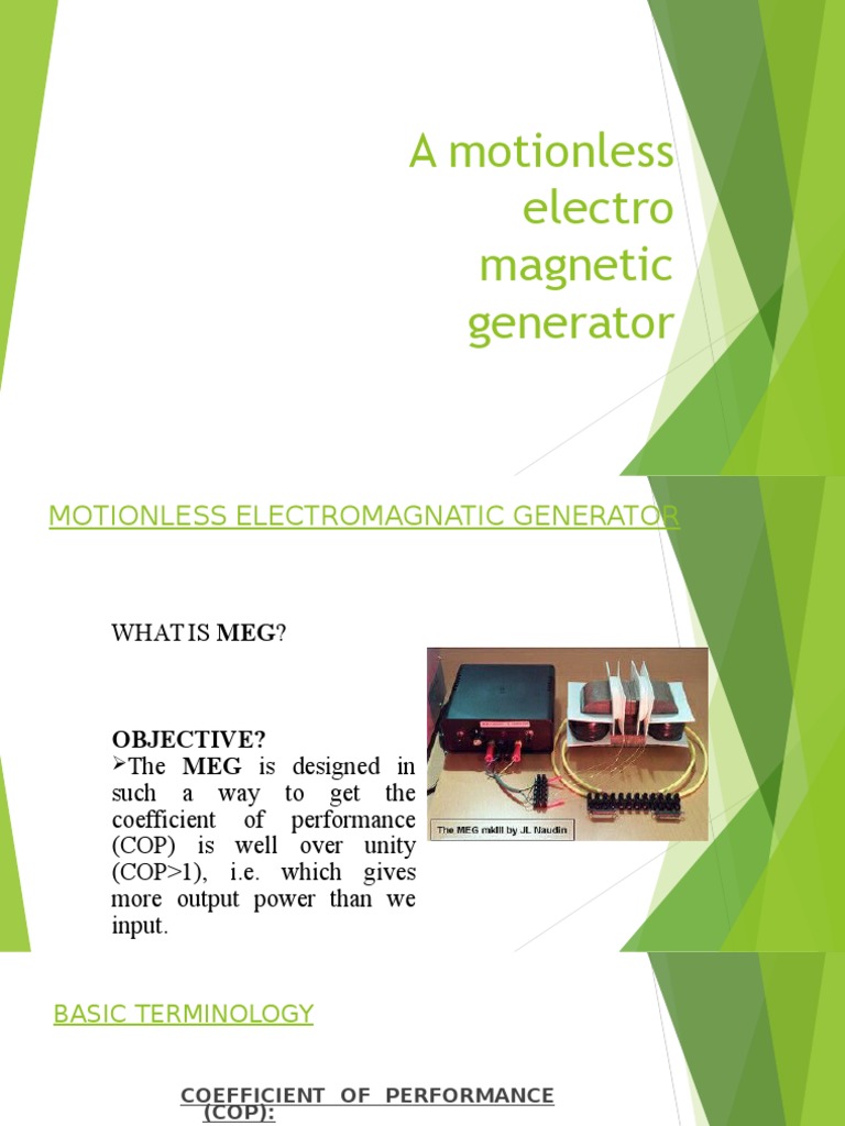 A Motionless Electro Magnetic Generator | PDF