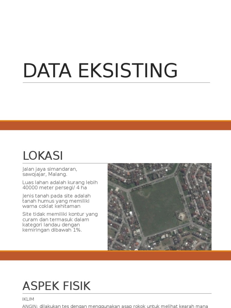 Data Eksisting | PDF
