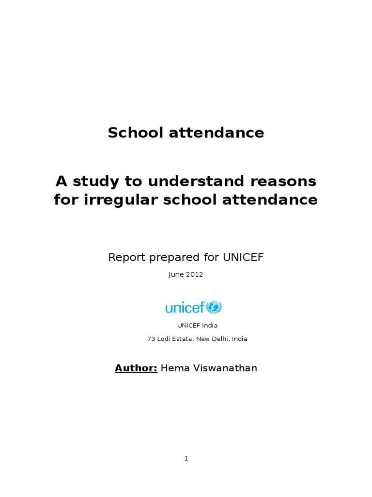 Understanding Irregular School Attendance | PDF | Focus Group | Motivation