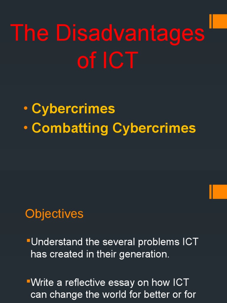 The Disadvantages of ICT | PDF