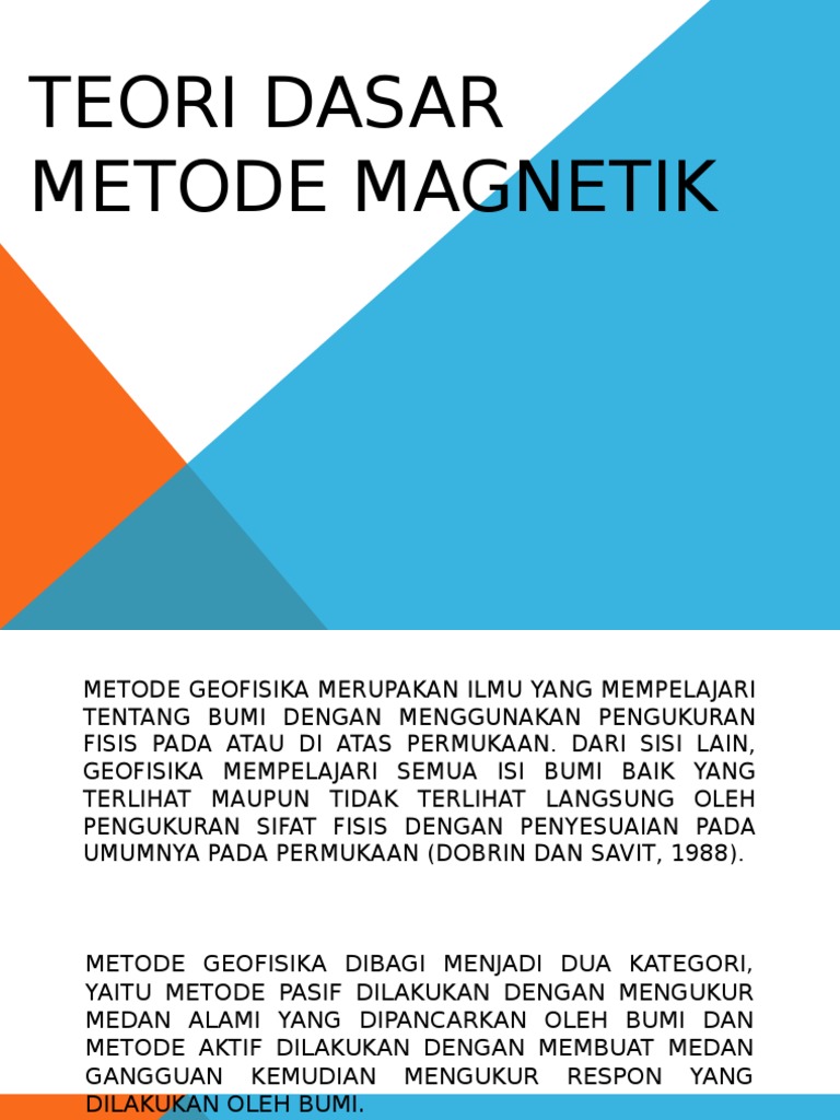 Teori Dasar Metode Magnetik | PDF