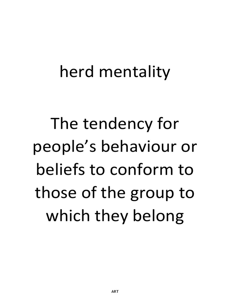 Herd Mentality | PDF | Social Psychology | Psychological Concepts