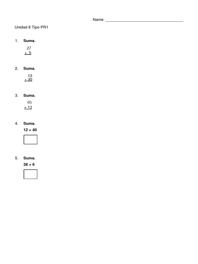 Math Unit 8 Quick Quiz 1 | PDF