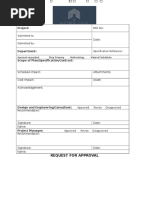 Deviation Request Form: Contractor Approval For Deviation | PDF