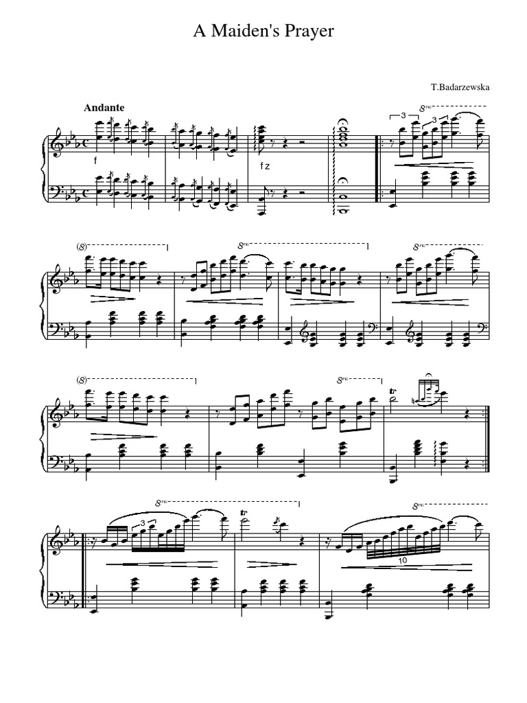 A Maiden's Prayer | PDF