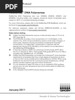 KAPA HiFi HotStart ReadyMix PCR Kit Technical Data Sheet | PDF ...