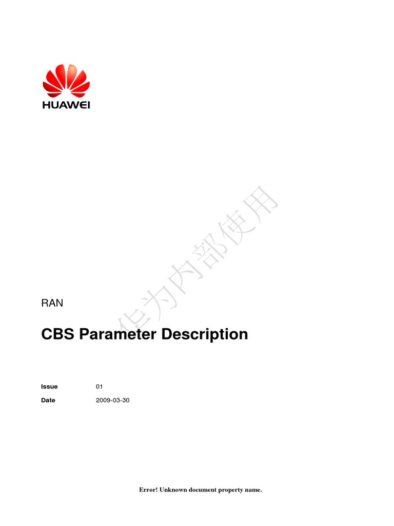 CBS Parameter Description: Issue Date | PDF | Internet Protocols | Computer Network