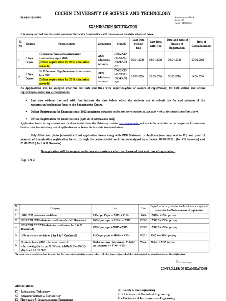 Exam Notif 104 PDF | PDF | Engineering | Electrical Engineering