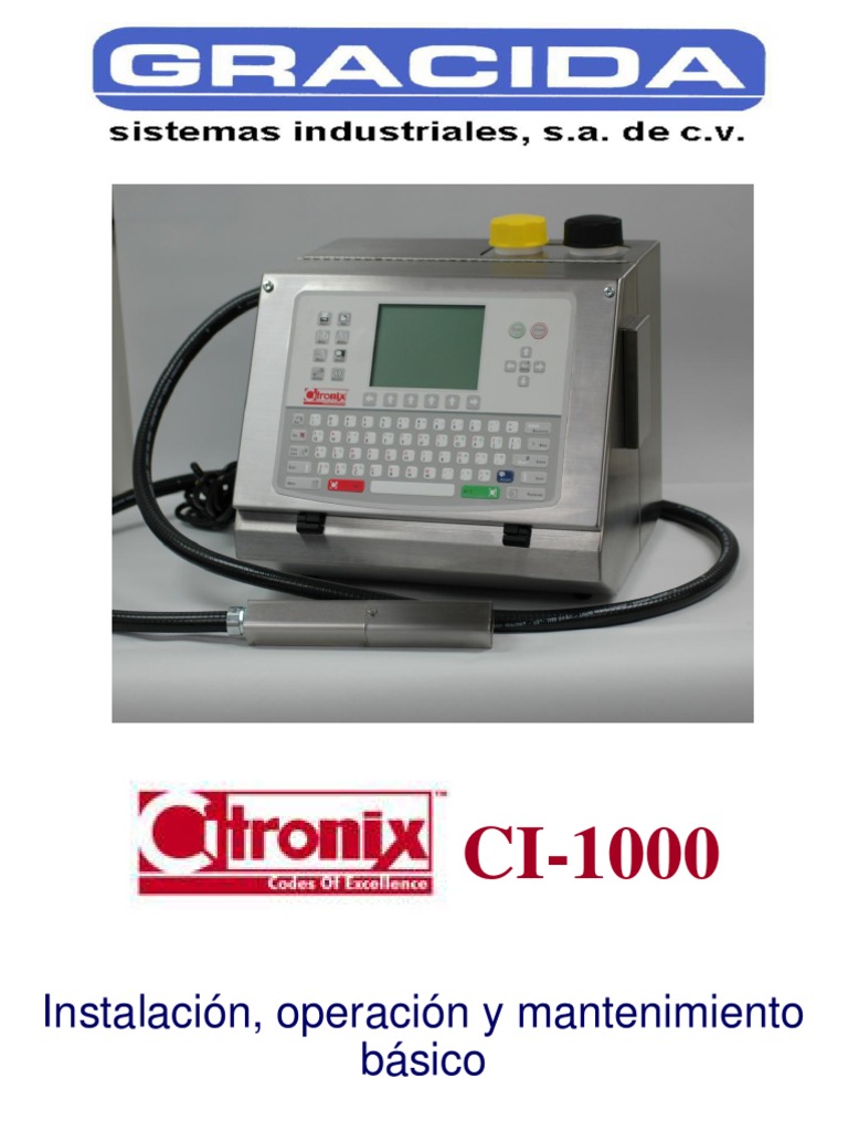 Manual de Mantenimiento y Servicio Citronix Ci 1000 | PDF | Impresora (Computación ...