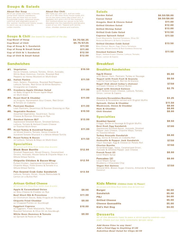 Menu Design | PDF | Salad | Food And Drink Preparation