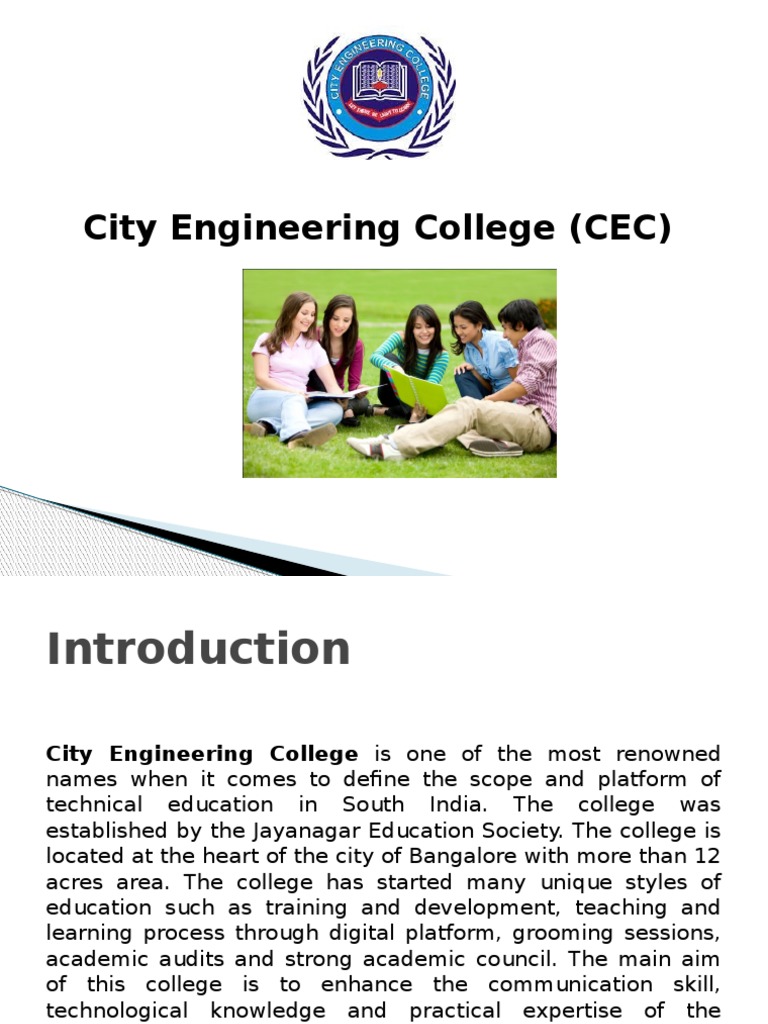 City Engineering College Overview and Courses | PDF | Business