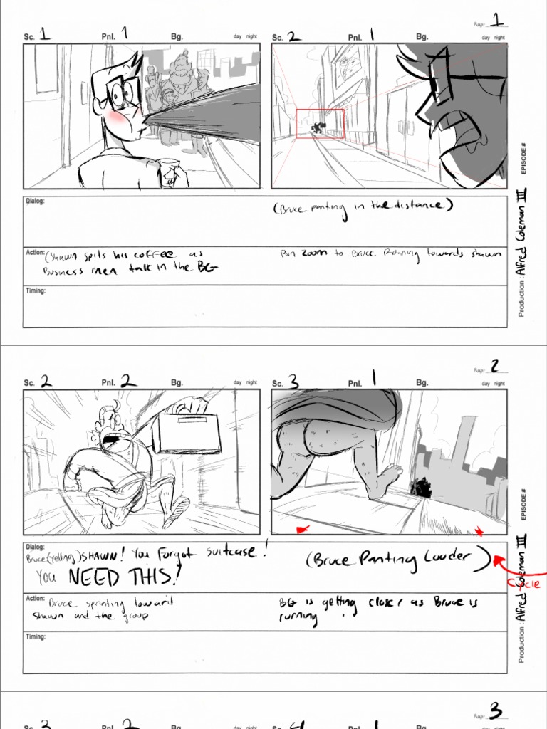 Bruce and Shawn Storyboard | PDF