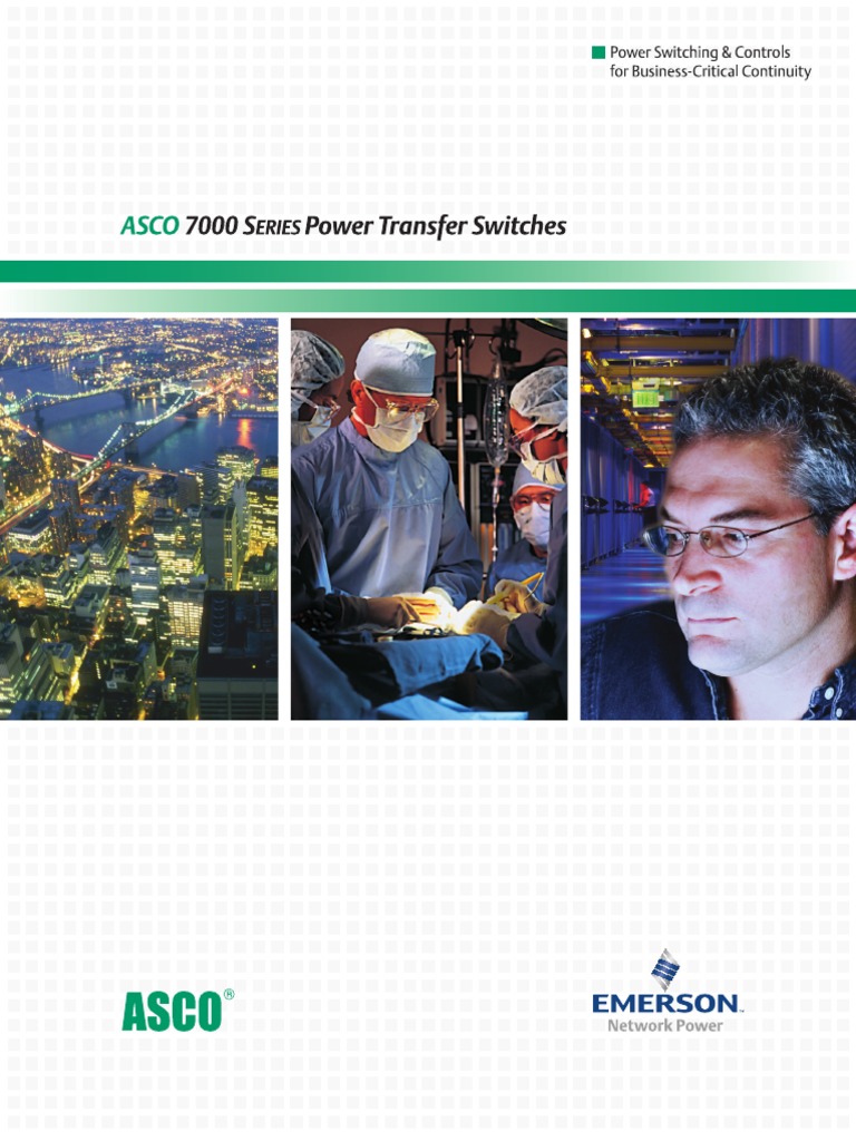 Asco 7000 Series Power Transfer Switch Brochure PDF | PDF | Switch ...
