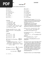 Test de Evaluare Intial Clasa A 5 A Matematica | PDF