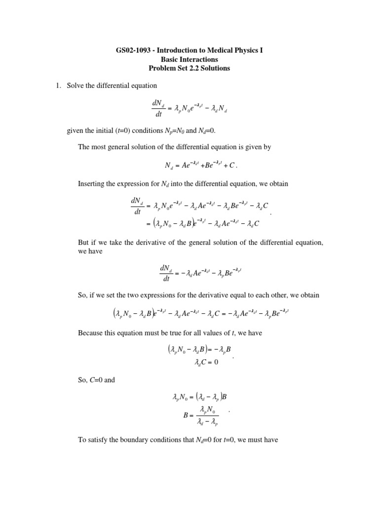 GS02-1093 - Introduction To Medical Physics I Basic Interactions ...