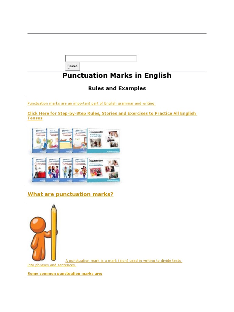 Punctuation Marks in English | PDF | Punctuation | Bracket