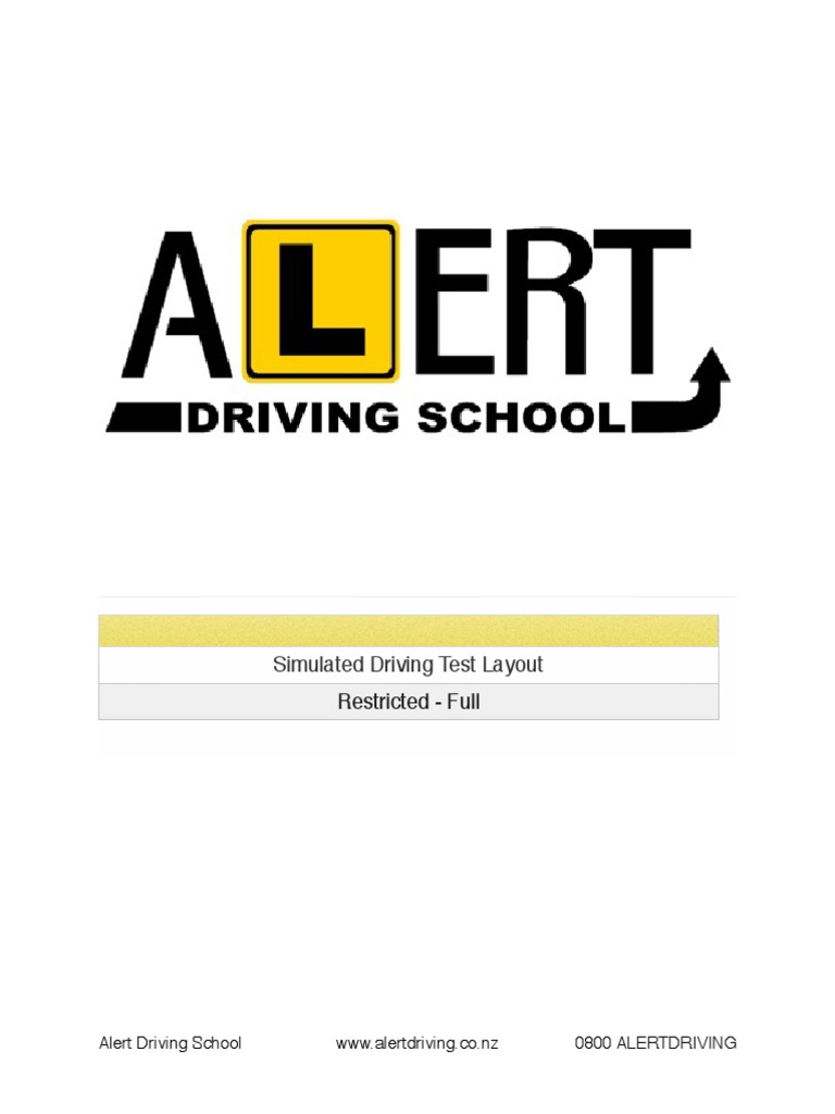 Simulated Driving Test Layout | PDF
