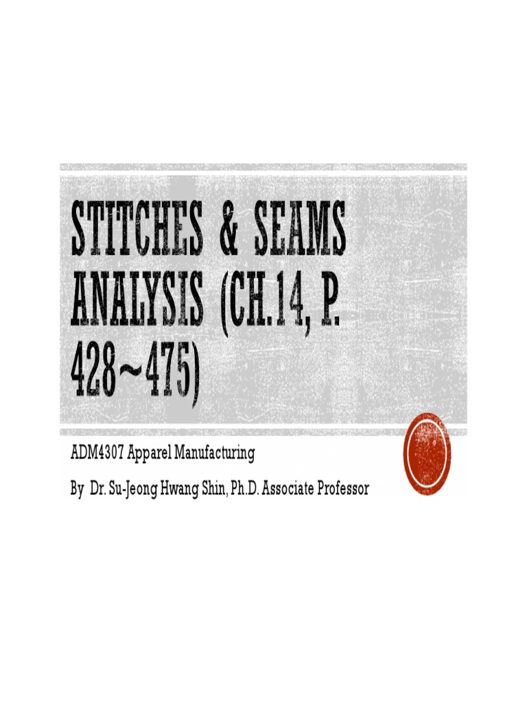 Seams Analysis | PDF | Seam (Sewing) | Yarn