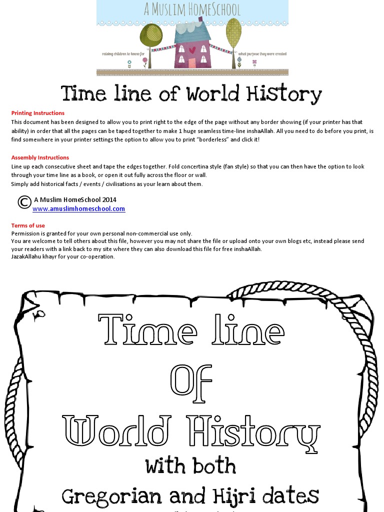 World History Timeline with Dates | PDF | Monotheistic Religions ...