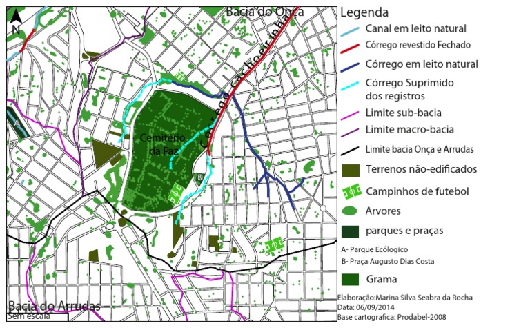 MAPA - Aspectos Fisicos - Areas Verdes e Livres Cemitério Da Paz | PDF