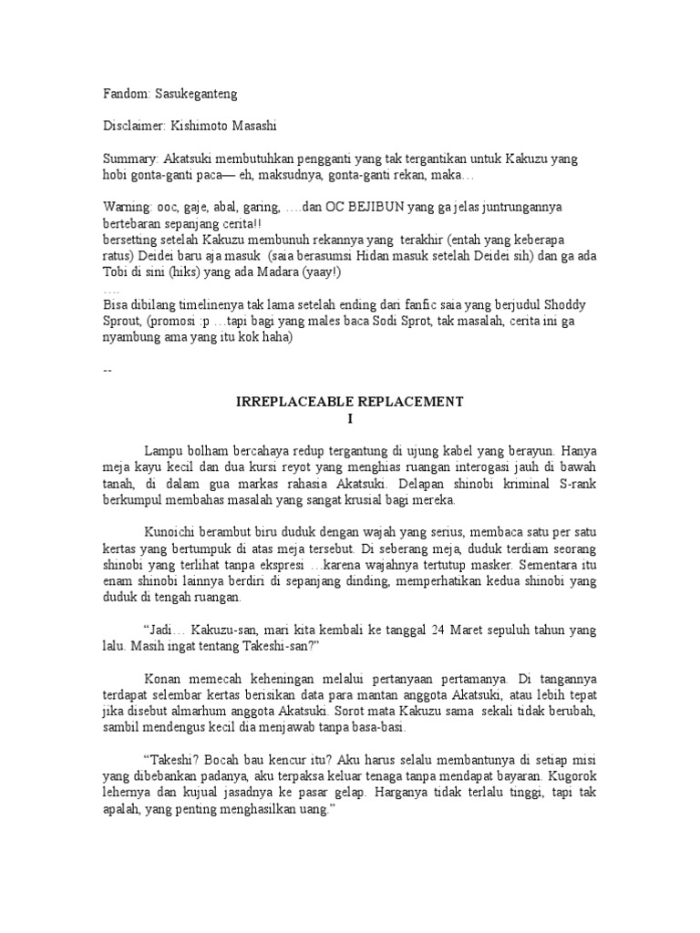 Irreplaceable Replacement | PDF