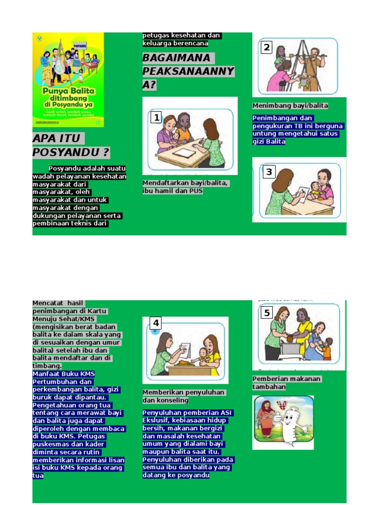 Leaflet Posyandu | PDF
