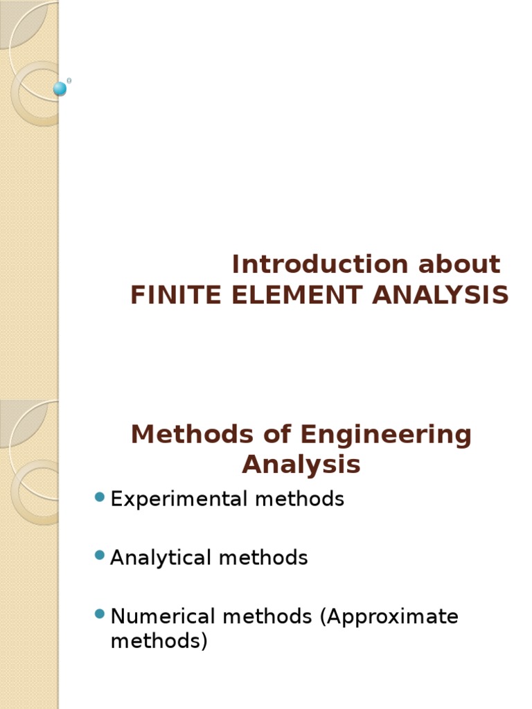 FEA I | Finite Element Method | Matrix (Mathematics)
