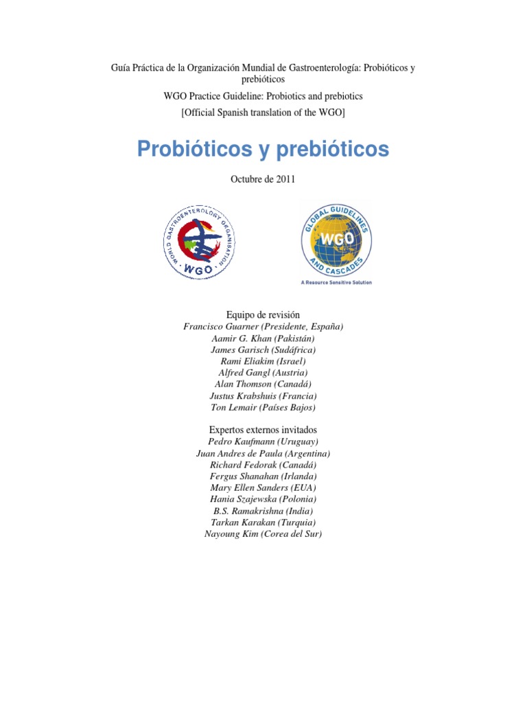 Probiotics Spanish 2011 PDF | PDF | Sistema inmune | Las bacterias