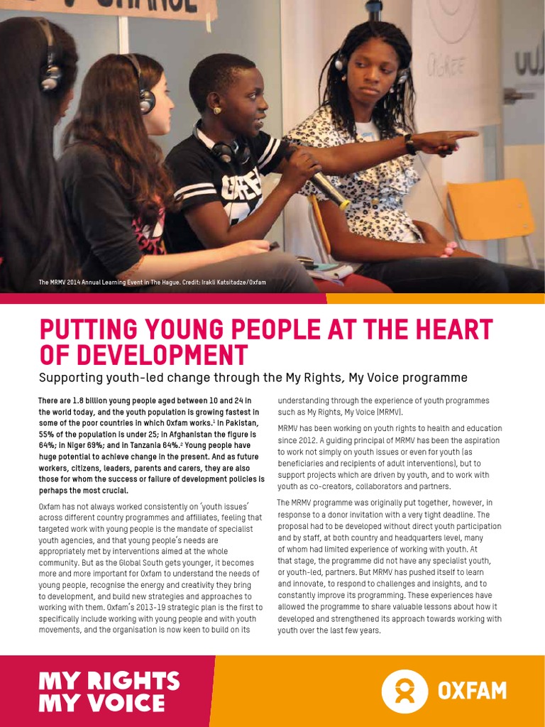 Putting Young People at The Heart of Development: Supporting Youth-Led ...