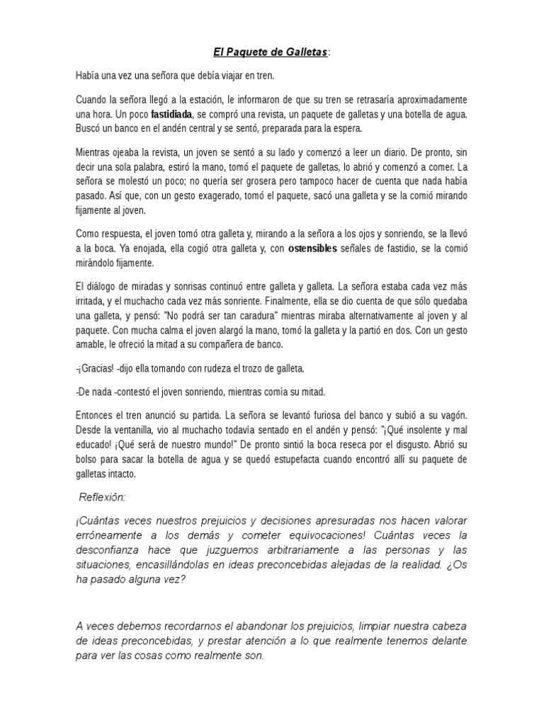 El Paquete de Galletas | PDF