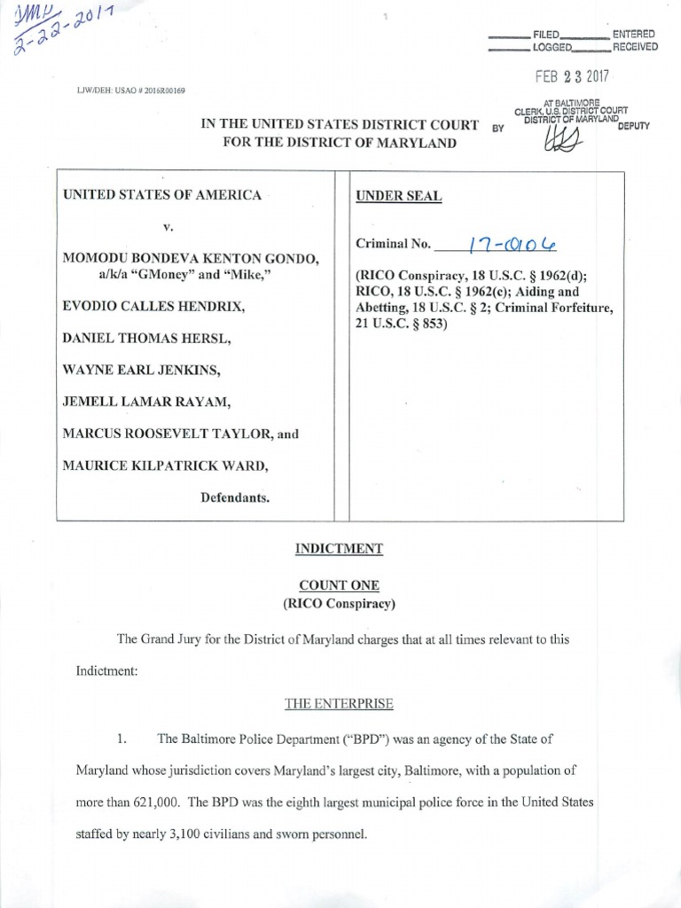 Racketeering Indictment | PDF