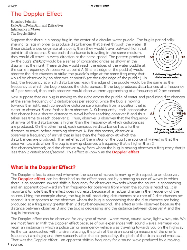 The Doppler Effect | PDF | Doppler Effect | Stars