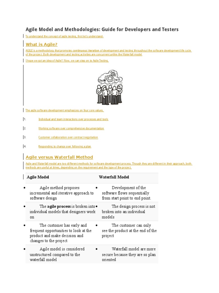 Agile Model and Methodologies | PDF | Scrum (Software Development ...