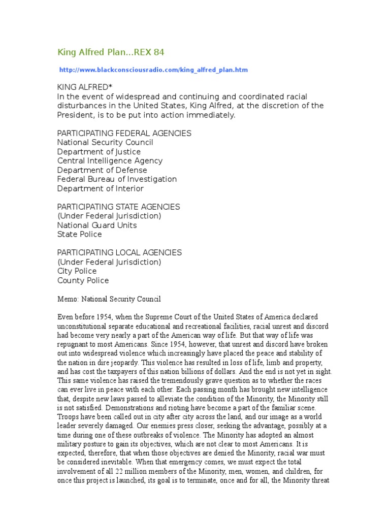 King Alfred Plan | Student Nonviolent Coordinating Committee | U.S. State