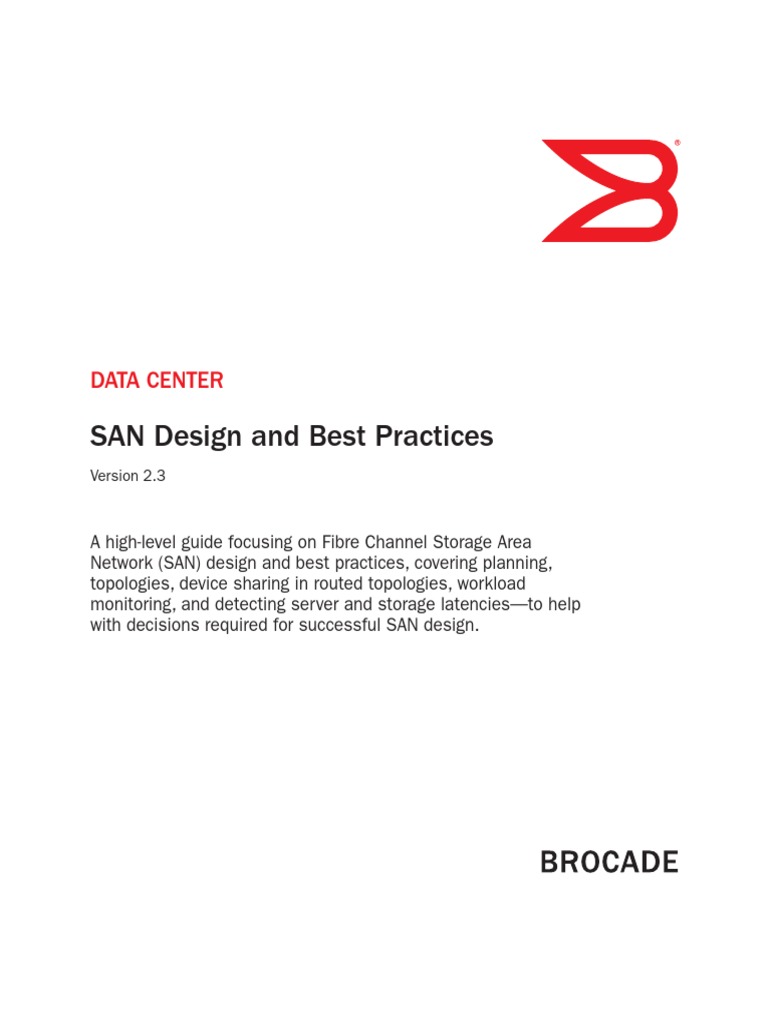 San Design Best Practices - 0814 PDF | PDF | Network Topology ...