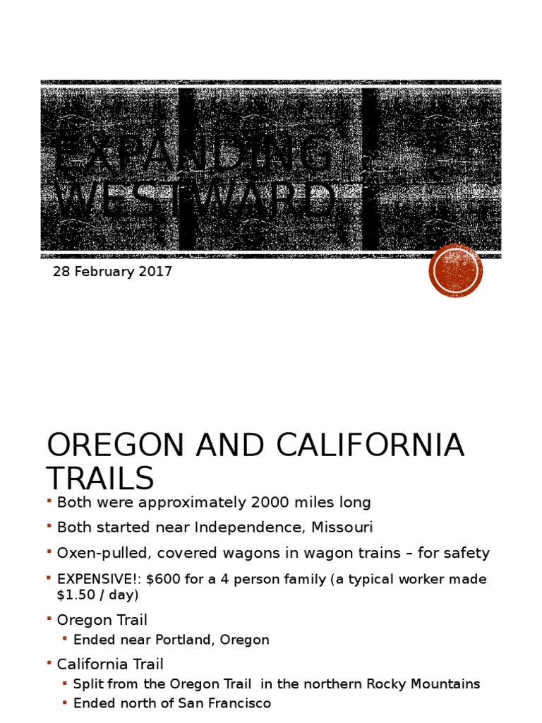Westward Expansion: Trails and Challenges | PDF | Oregon Trail ...